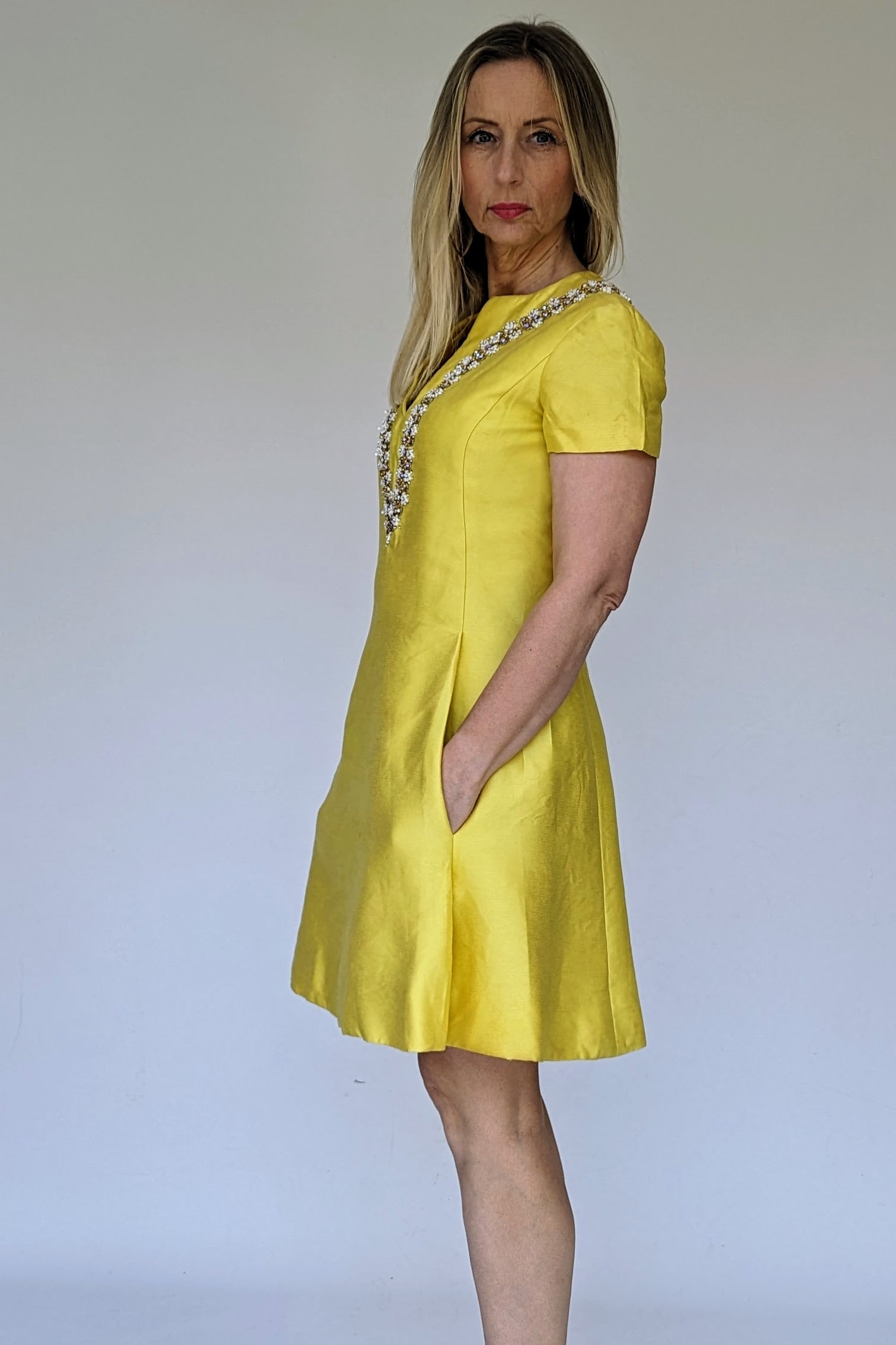 1960s Elinor Simmons for Malcolm Starr, Makoff Salt Lake City, Yellow ...