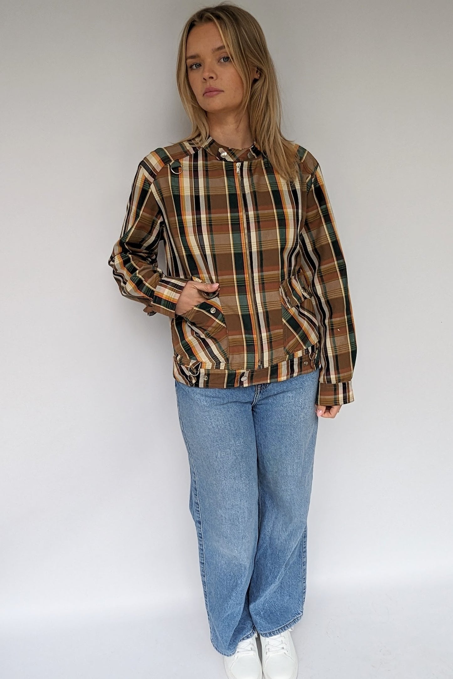 80s Retro Checked Jacket – Ada's Attic Vintage